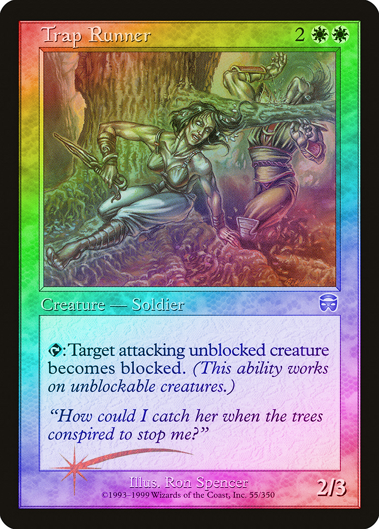 Trap Runner FOIL Mercadian Masques PLD White Uncommon MAGIC MTG CARD ...